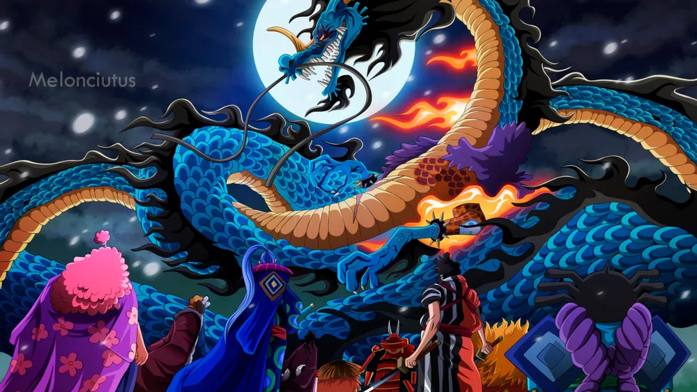 Desktop wallpaper: Kaido (One Piece), Kawamatsu (One Piece), Anime, One ...