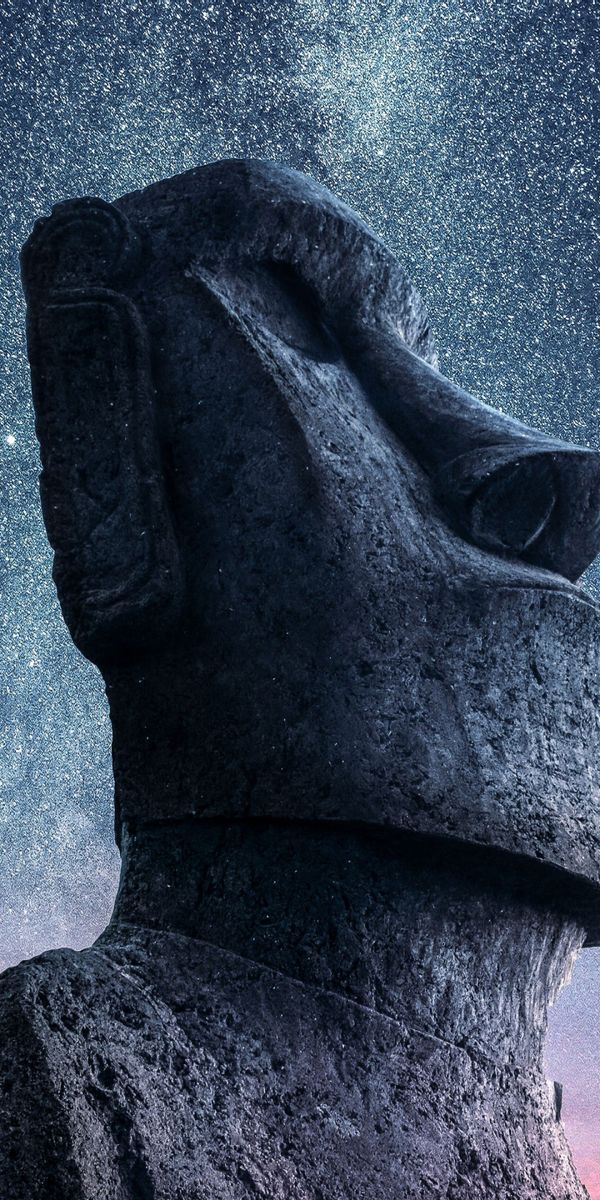 Phone wallpaper: Moai Statues, Man Made, Moai, Easter Island 1429671