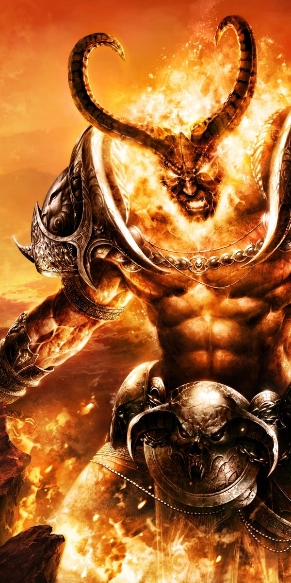 Phone wallpaper: Demon, Video Game, World Of Warcraft, Fire, Warrior ...