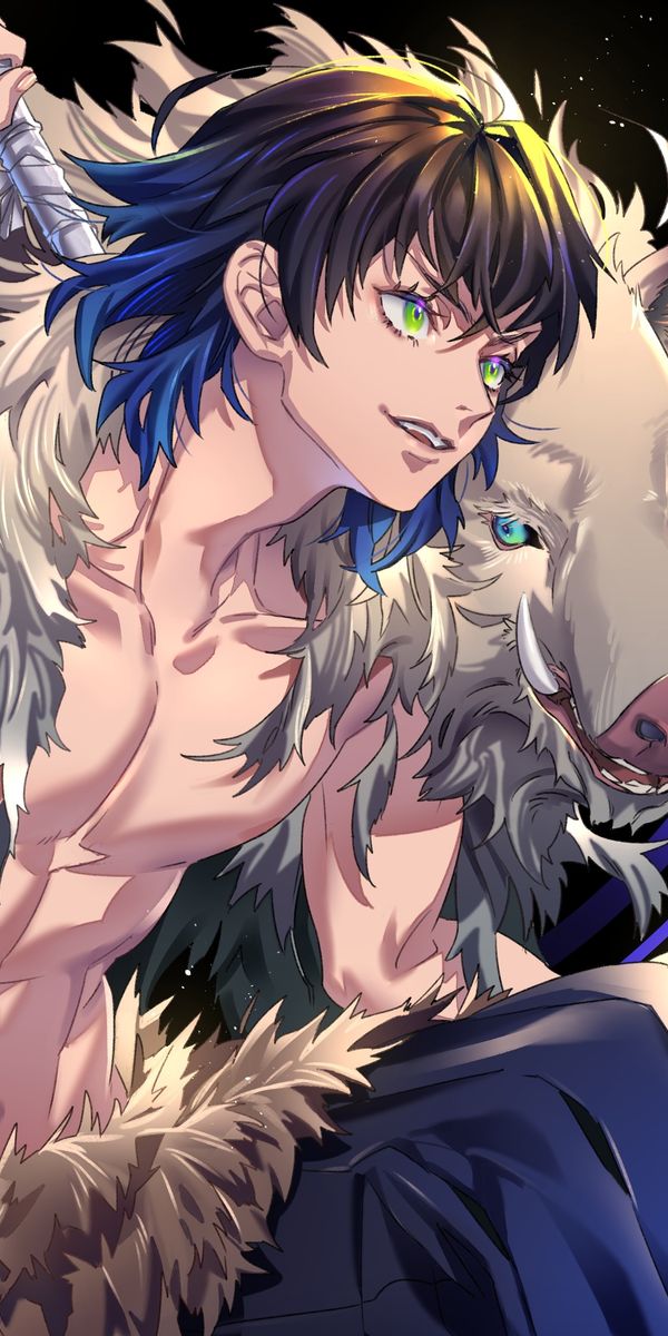 Phone wallpaper: Demon Slayer: Kimetsu No Yaiba, Inosuke Hashibira ...