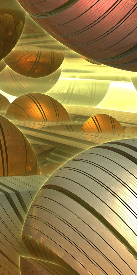 Phone wallpaper: 3D, Mandelbulb 3D, Gold, Abstract, Fractal, Cgi ...