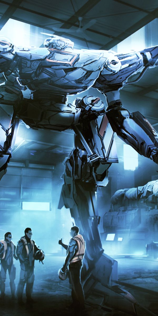 Desktop wallpaper: Sci Fi, Robot, Futuristic, Hangar 4K free download ...