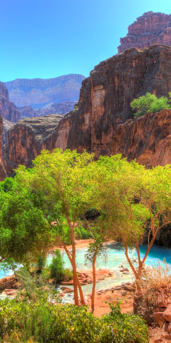 Desktop wallpaper: Nature, Hdr, Cliff, Waterfall, Earth, Landscape ...