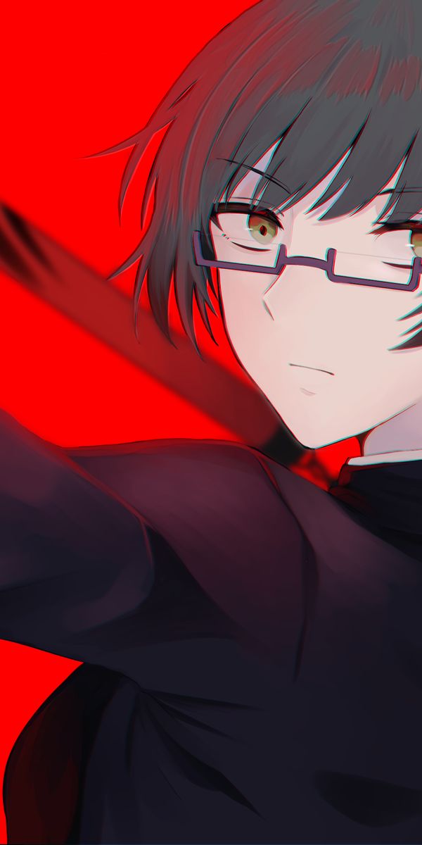 Desktop wallpaper: Maki Zenin, Jujutsu Kaisen, Anime, Glasses, Ponytail ...
