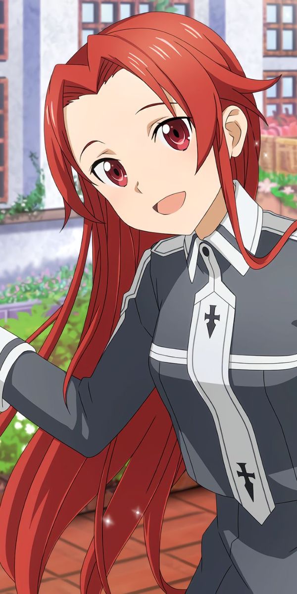 Desktop wallpaper: Anime, Sword Art Online, Uniform, Red Eyes, Long ...