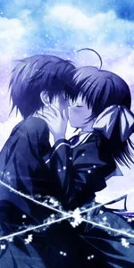 Phone wallpaper: Hiro Hirono, Anime, Ef, Miyako Miyamura 1440554