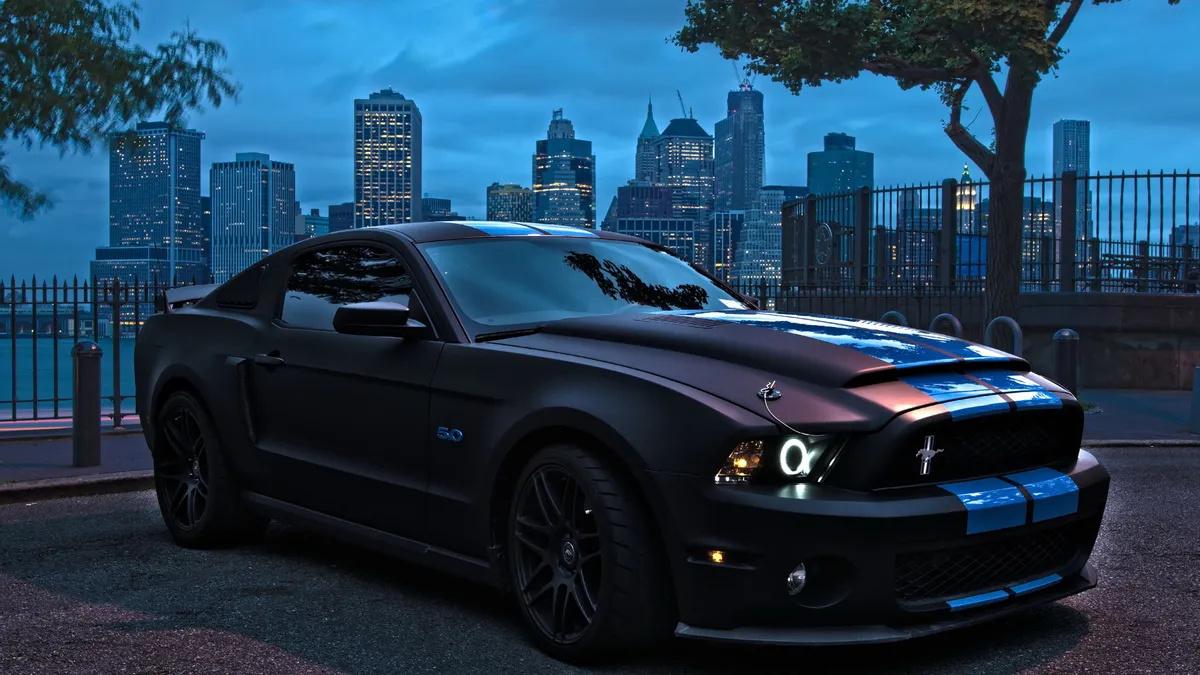 HD Desktop-Wallpaper: Autos, Fahrzeuge, Ford Mustang, Schwarzes Auto ...