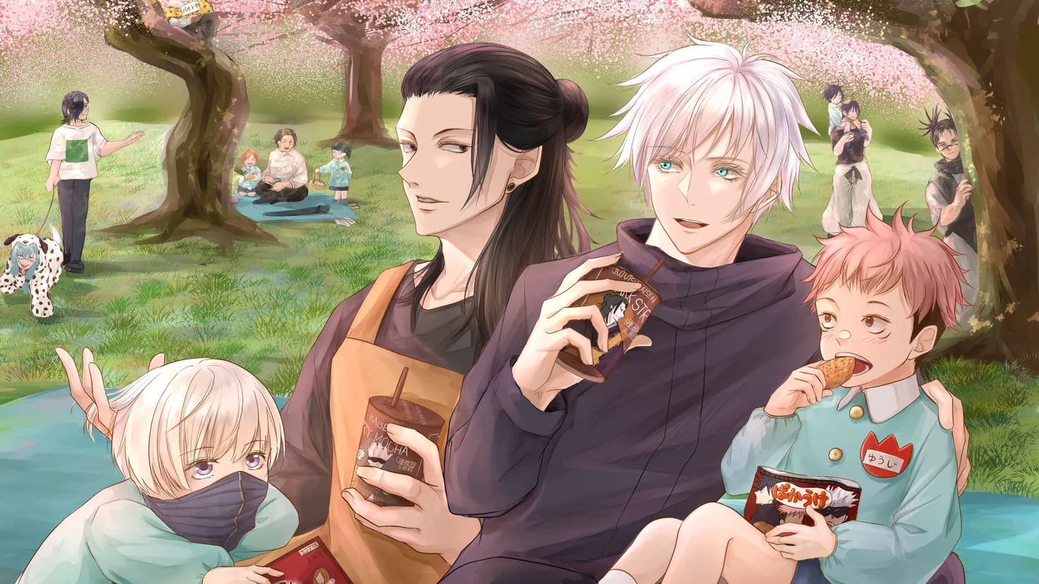 Desktop wallpaper: Satoru Gojo, Yuji Itadori, Toji Fushiguro, Choso ...