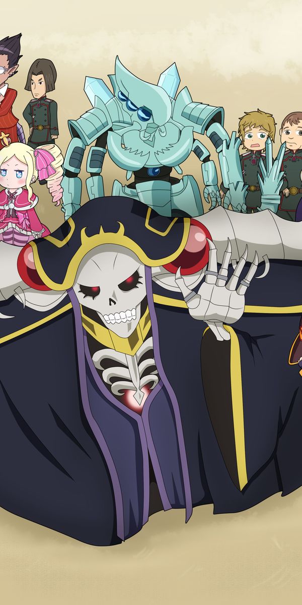 Phone wallpaper: Demiurge (Overlord), Anime, Isekai Quartet, Ainz Ooal ...