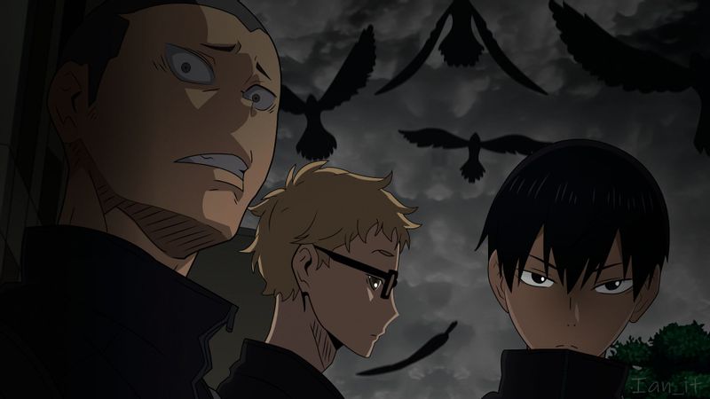 Dynamic Haikyuu!! desktop background Featuring Karasuno Characters