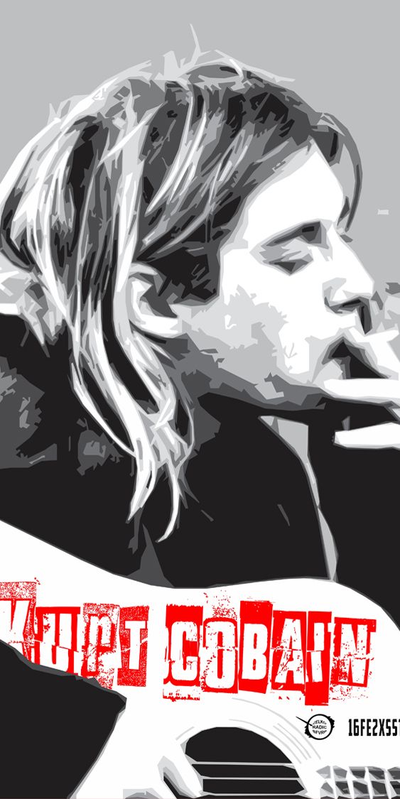 Phone wallpaper: Kurt Cobain, Nirvana, Smoking, Music, Anarchy, Guitar ...