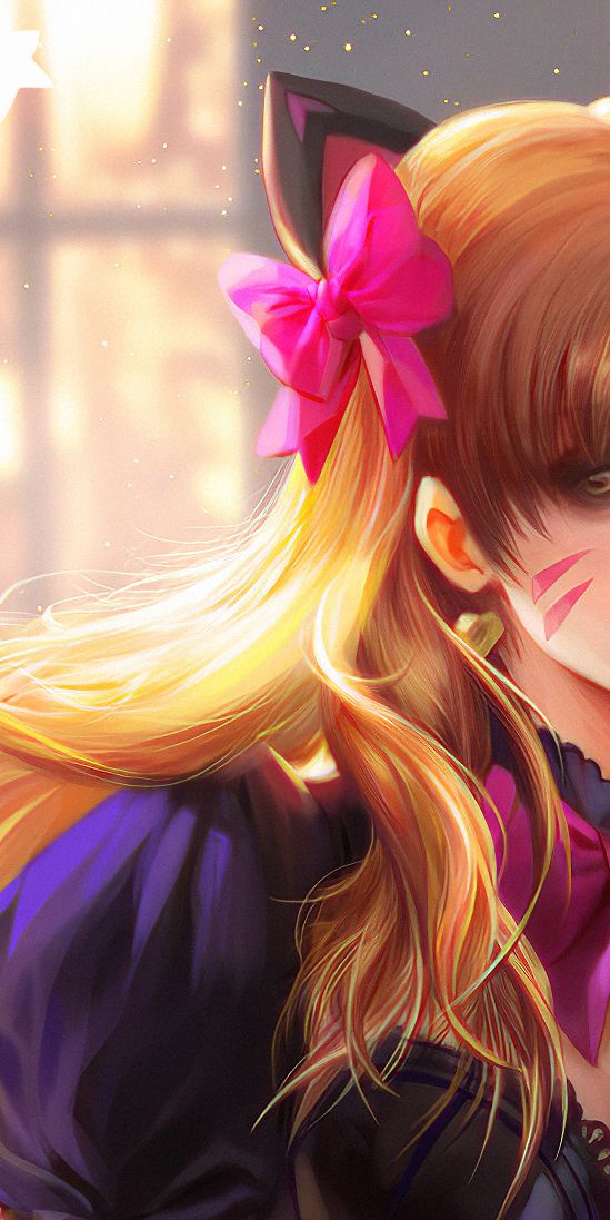 Phone wallpaper: Video Game, Overwatch, Animal Ears, D Va (Overwatch ...