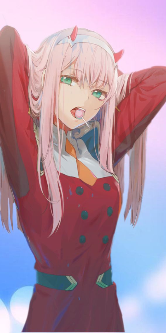 Papel de parede para celular: Anime, Darling In The Franxx, Cabelo Rosa ...