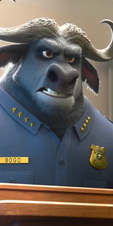 Phone wallpaper: Zootopia, Chief Bogo, Movie 739254