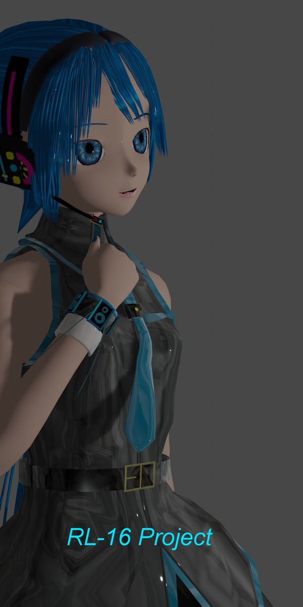 Desktop wallpaper: Anime, Vocaloid, Blender 3D, Blender, Blue Eyes ...