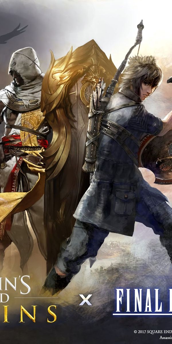 Phone wallpaper: Final Fantasy Xv, Video Game, Crossover, Assassin's ...