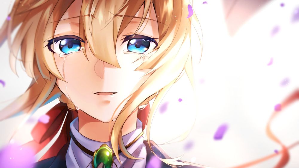 Fondo de pantalla de escritorio HD: Ojos Azules, Animado, Rubia ...