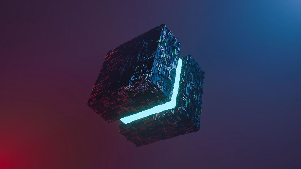 Fond d'écran HD: 3D, Cube, Rétroéclairage, Illumination, Lévitation ...
