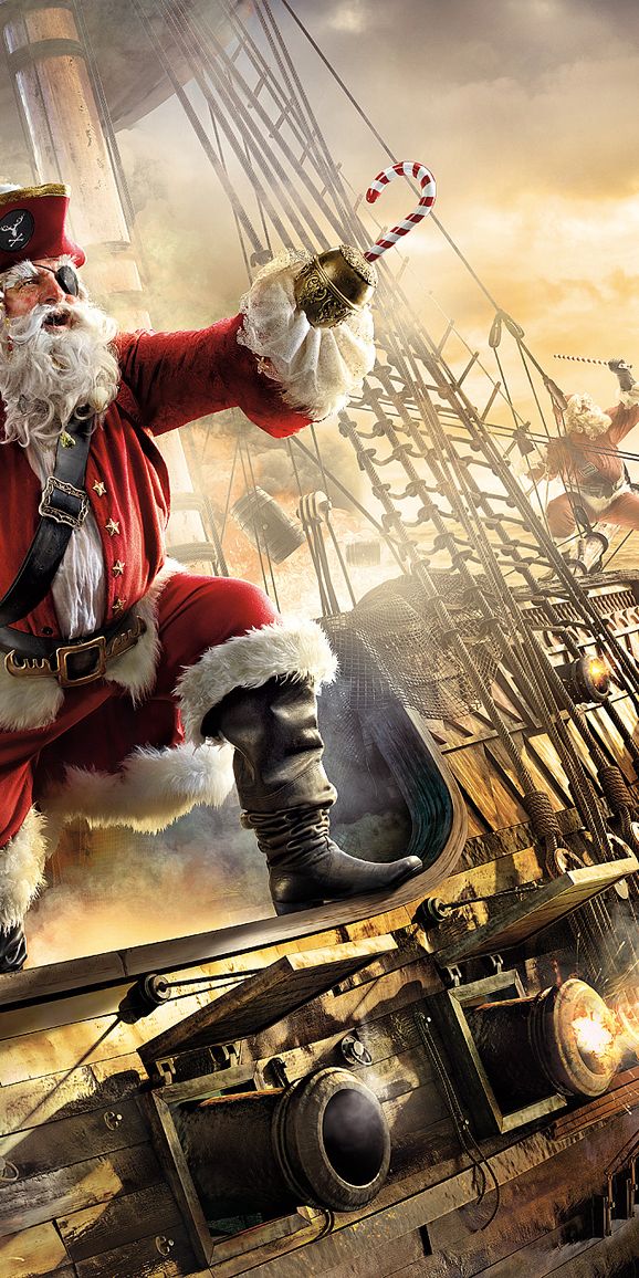 Desktop wallpaper: Ship, Funny, Christmas, Holiday, Eye Patch, Pirate ...