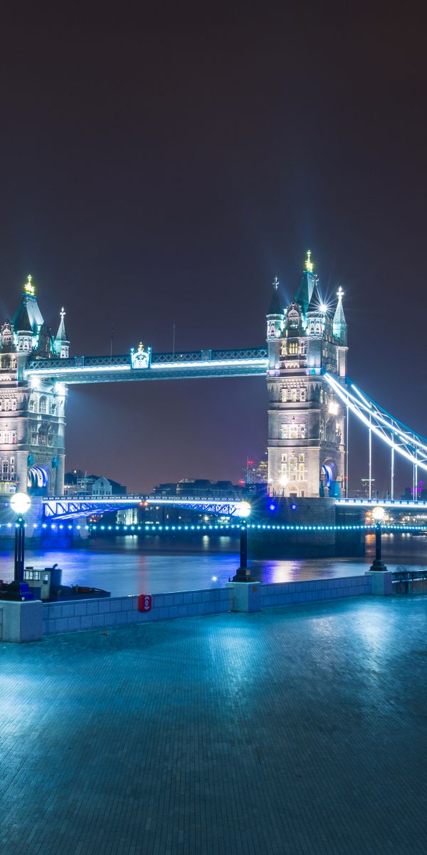 Phone wallpaper: Night, London, Man Made, Tower Bridge, Bridge, Light ...