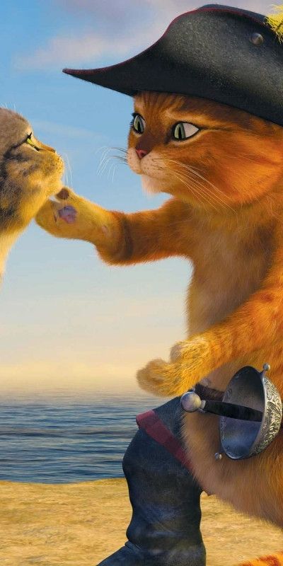 Phone wallpaper: Shrek, Cartoon, Cats 5393