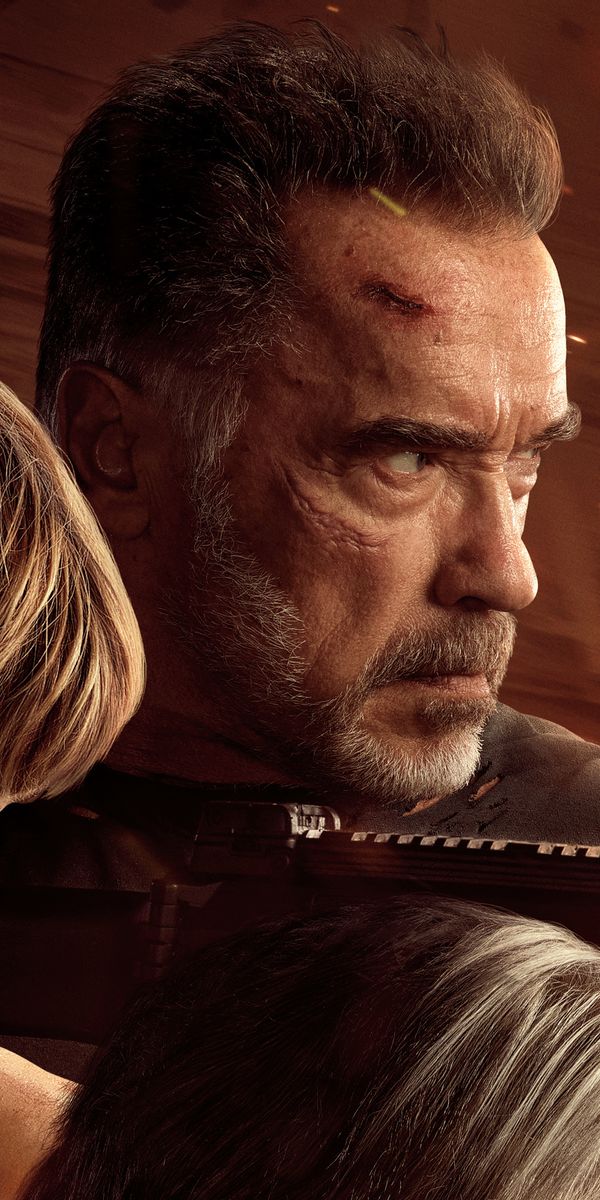 Phone wallpaper: Terminator: Dark Fate, Mackenzie Davis, Movie, Arnold ...