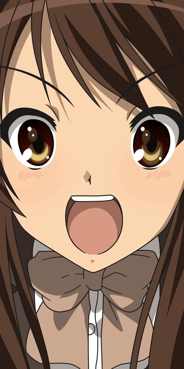 Phone wallpaper: Anime, Girl, Scream, Cry, Brunette 63725