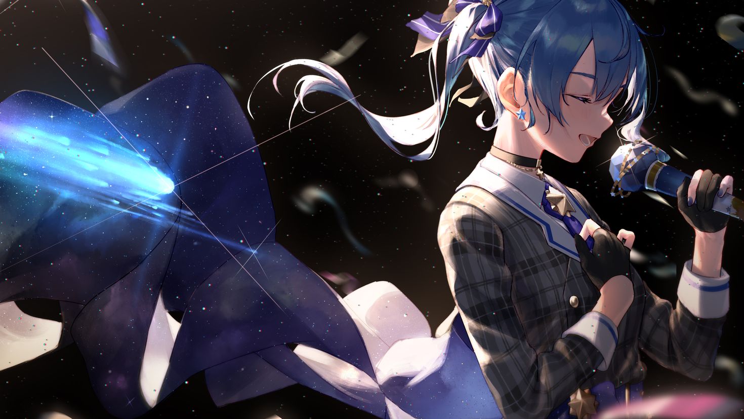 Desktop wallpaper: Hoshimachi Suisei, Hololive, Anime, Virtual Youtuber ...