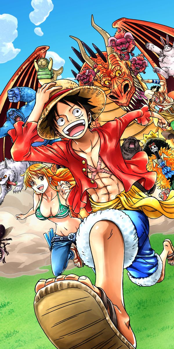 HD Desktop-Wallpaper: Animes, One Piece, Affe D Luffy, Bach (Einteiler ...