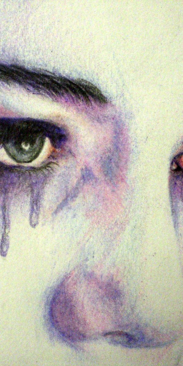 Desktop wallpaper: Drawing, Artistic, Crying, Tears 4K free download ...