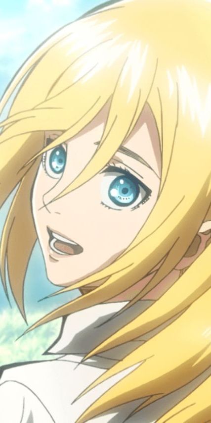 Phone wallpaper: Anime, Attack On Titan, Face, Historia Reiss, Blue ...