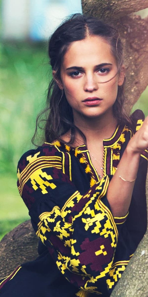 Phone wallpaper: Alicia Vikander, Actress, Celebrity, Brown Eyes ...