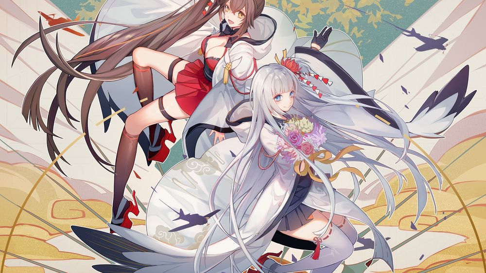 Zuikaku and Shoukaku from Azur Lane - PC wallpaper