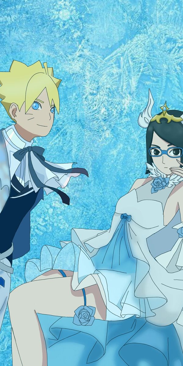 Hintergrundbild Für Handys Animes Boruto Schwarzes Haar Blondinen