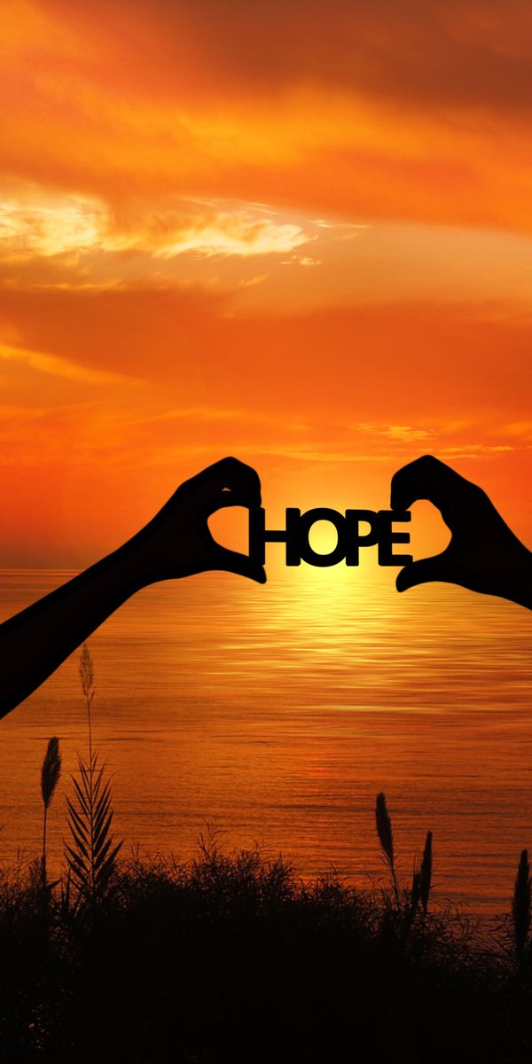 Desktop wallpaper: Hope, Sunset, Horizon, Motivation, Hands, Words ...