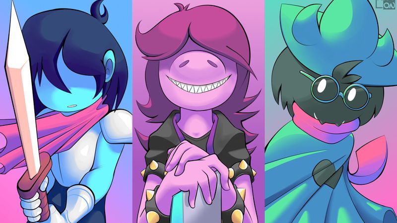 Desktop wallpaper: Video Game, Deltarune, Kris (Deltarune), Ralsei ...