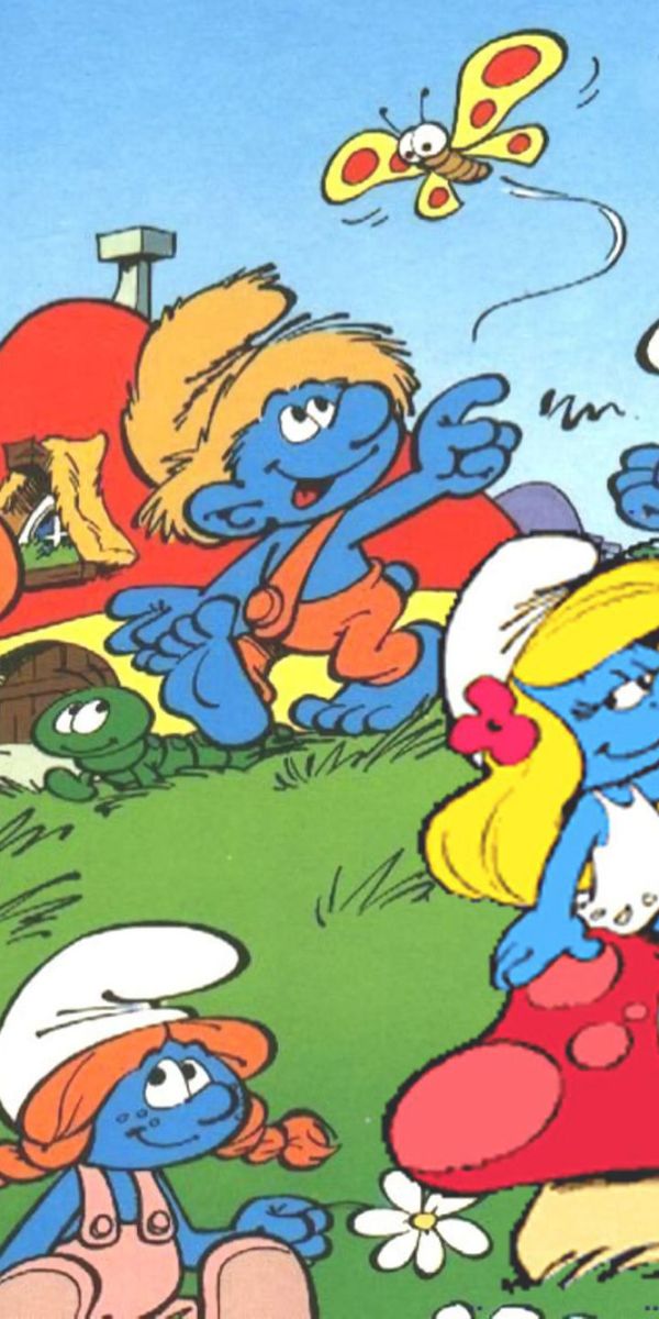 Desktop wallpaper: Smurfs, Cartoon, Comics, The Smurfs, Butterfly ...