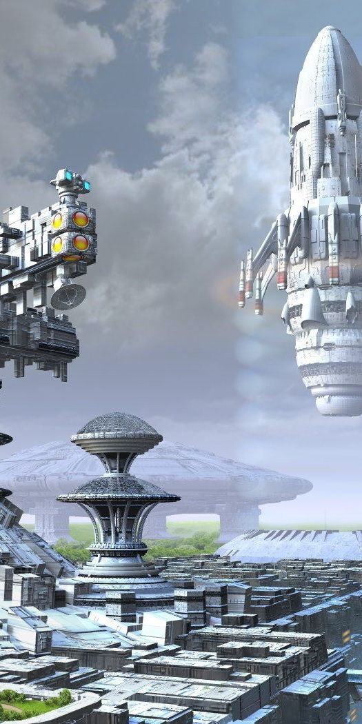 Desktop wallpaper: Spaceship, Sci Fi, Spaceport 4K free download for PC ...