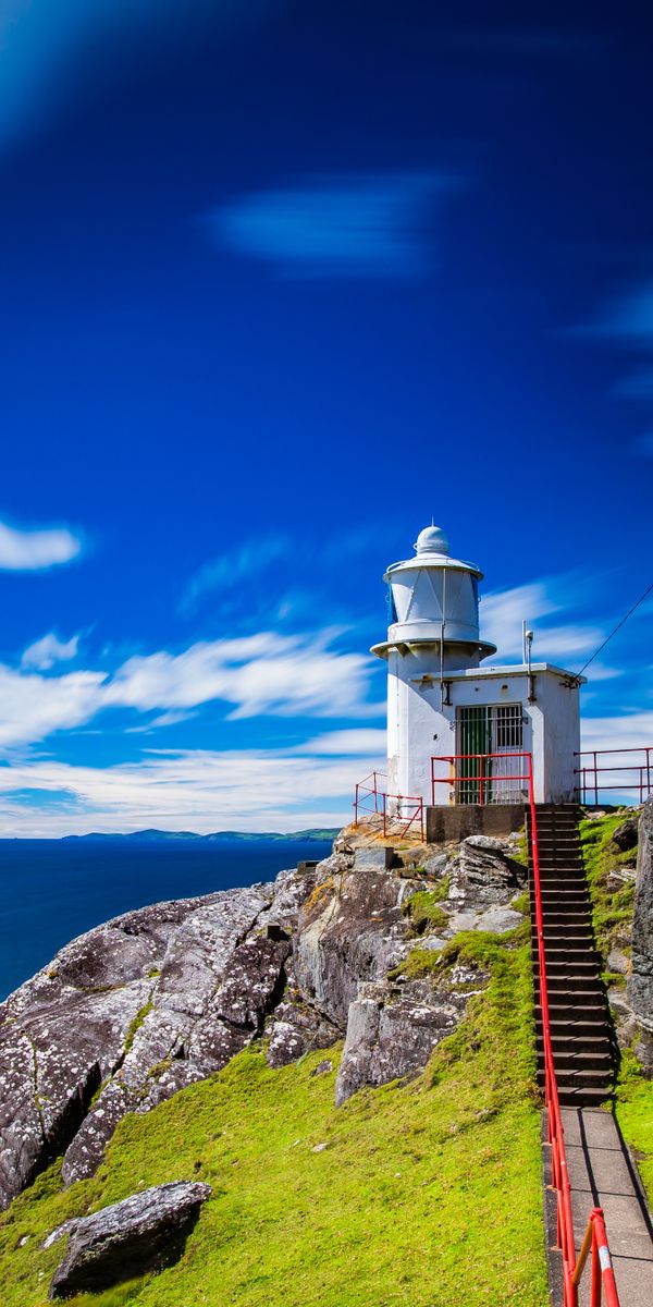 Phone wallpaper: Ireland, Man Made, Lighthouse, Horizon, Ocean, Sea ...