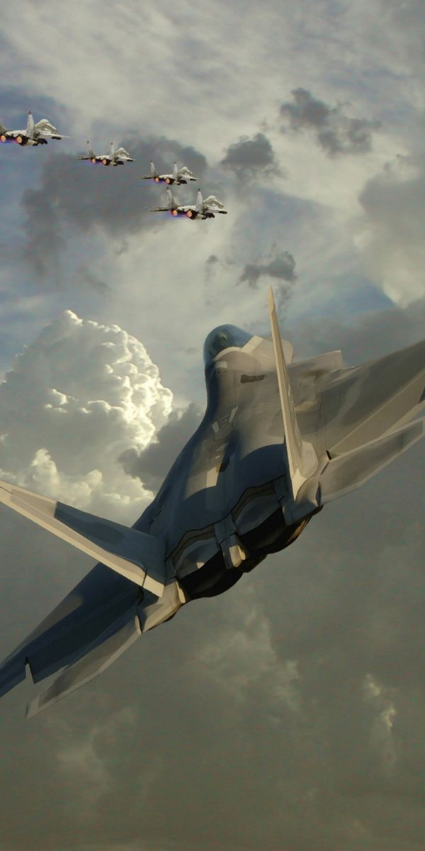 Phone wallpaper: Lockheed Martin F 22 Raptor, Eurofighter Typhoon, Ace ...