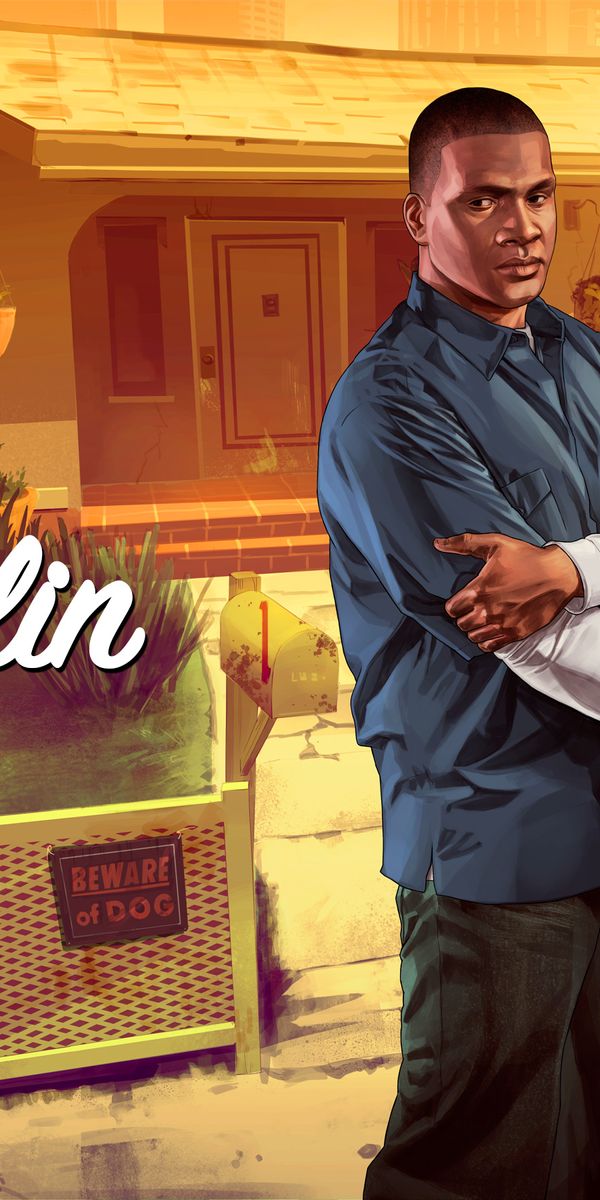 Phone wallpaper: Video Game, Grand Theft Auto V, Franklin Clinton ...