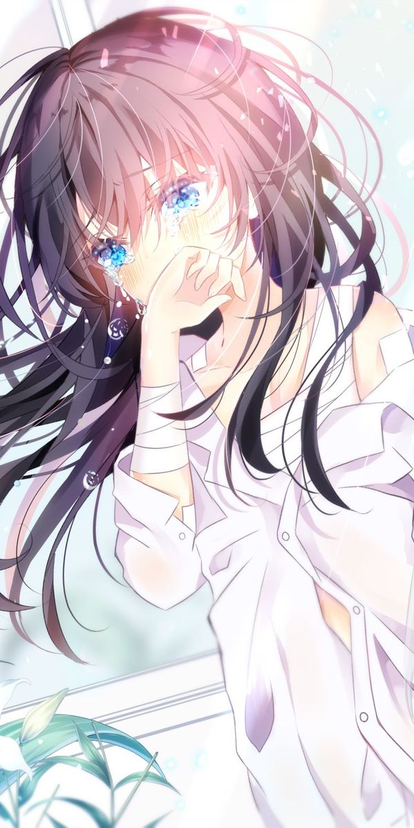 Desktop wallpaper: Anime, Original, Tears 4K free download for PC. 977521