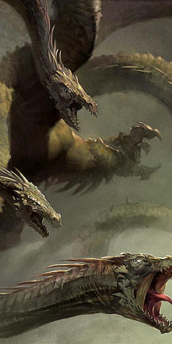 Desktop wallpaper: Fantasy, Hydra, Creature 4K free download for PC. 582771