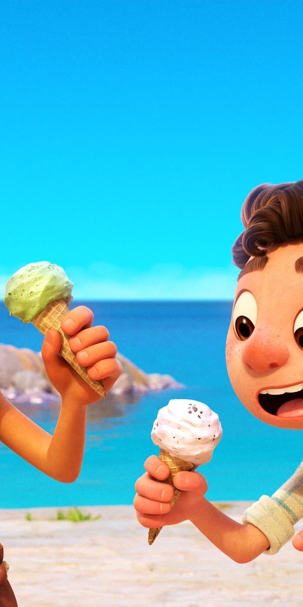 Phone wallpaper: Luca, Ice Cream, Luca Paguro, Movie, Alberto Scorfano ...