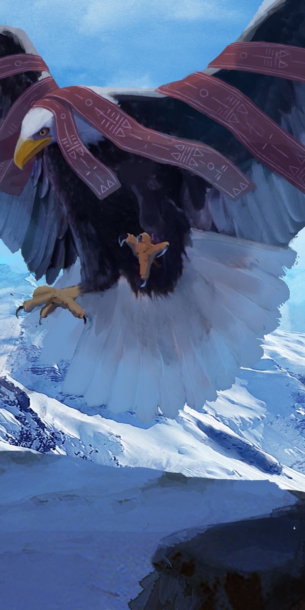 Desktop wallpaper: Anime, Original, Eagle 4K free download for PC. 996344