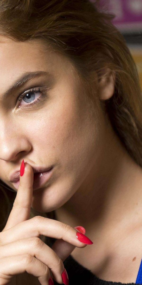 Phone wallpaper: Celebrity, Barbara Palvin, Blonde, Blue Eyes, Face ...