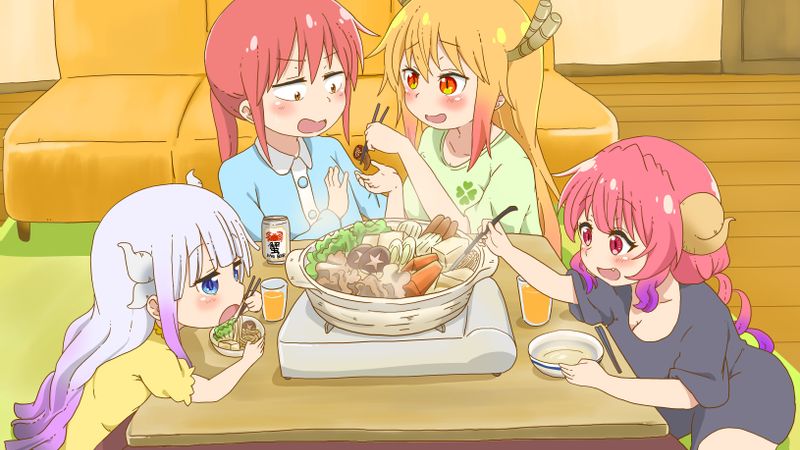Desktop wallpaper: Ilulu (Miss Kobayashi's Dragon Maid), Anime, Miss ...
