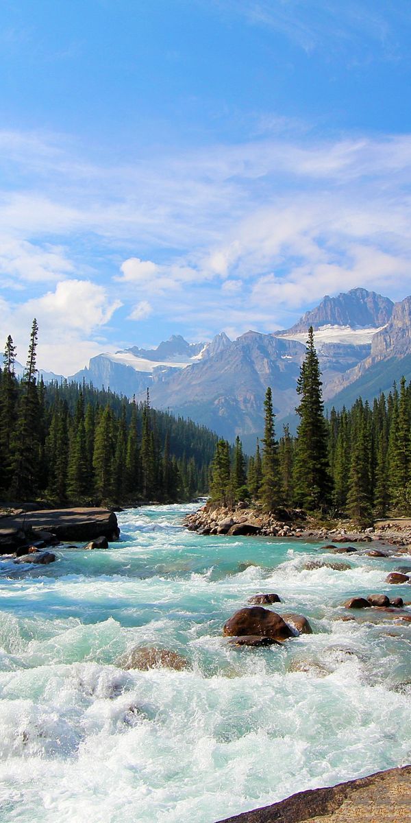Desktop wallpaper: Landscape, Canada, Forest, Earth, River, Banff ...