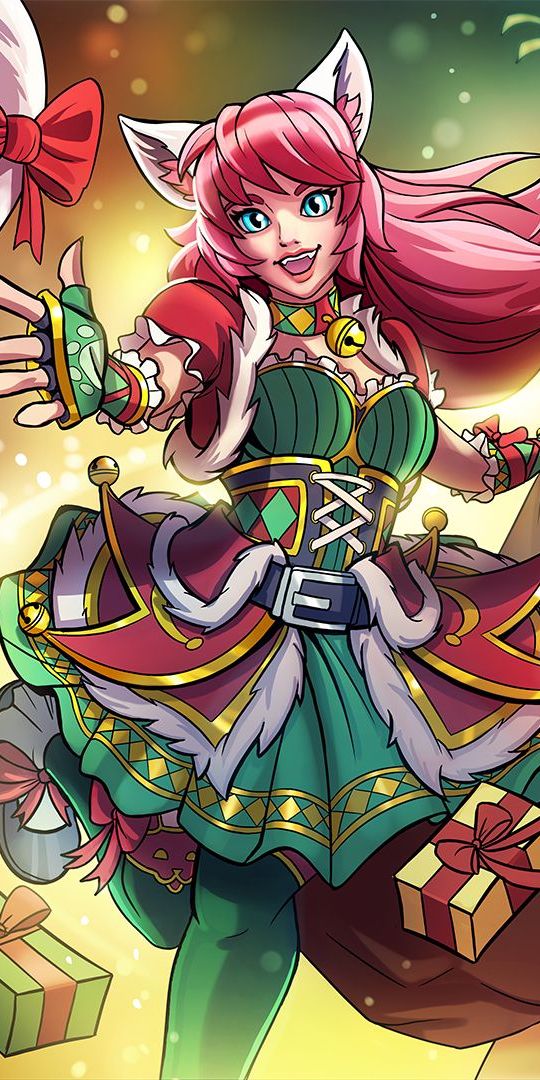Phone wallpaper: Video Game, Paladins, Cat Girl, Christmas, Maeve ...