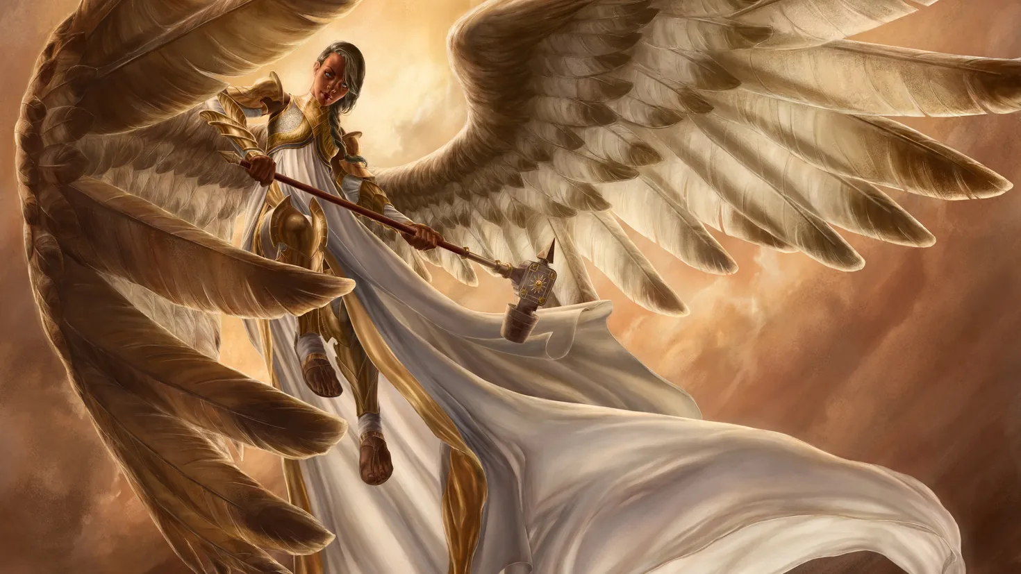 Desktop wallpaper: Magic: The Gathering, Angel Warrior, Game, Armor ...